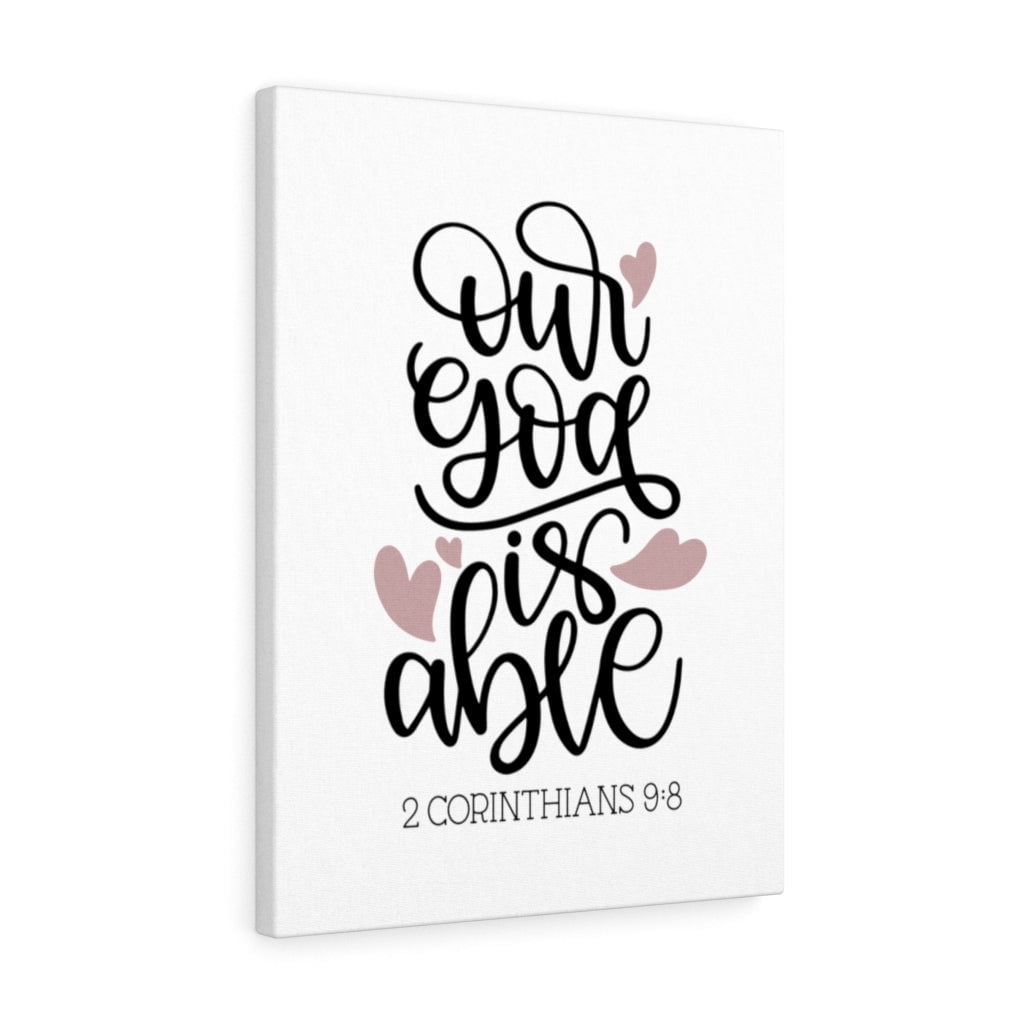 Scripture Walls Our God Is Able 2 Corinthians 9:8 Bible Verse Canvas ...