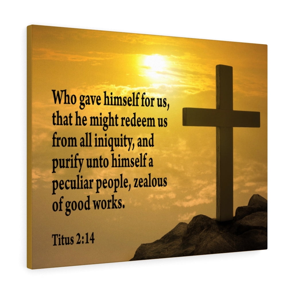 Scripture Walls Peculiar People Titus 2:14Bible Verse Canvas Christian ...