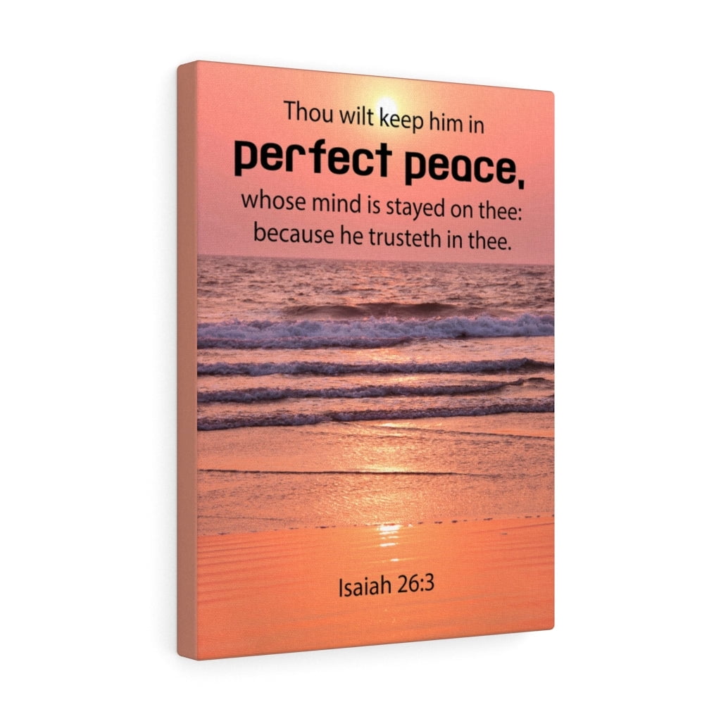 Scripture Walls Isaiah 26:3 Perfect Peace Bible Verse Canvas Christian ...