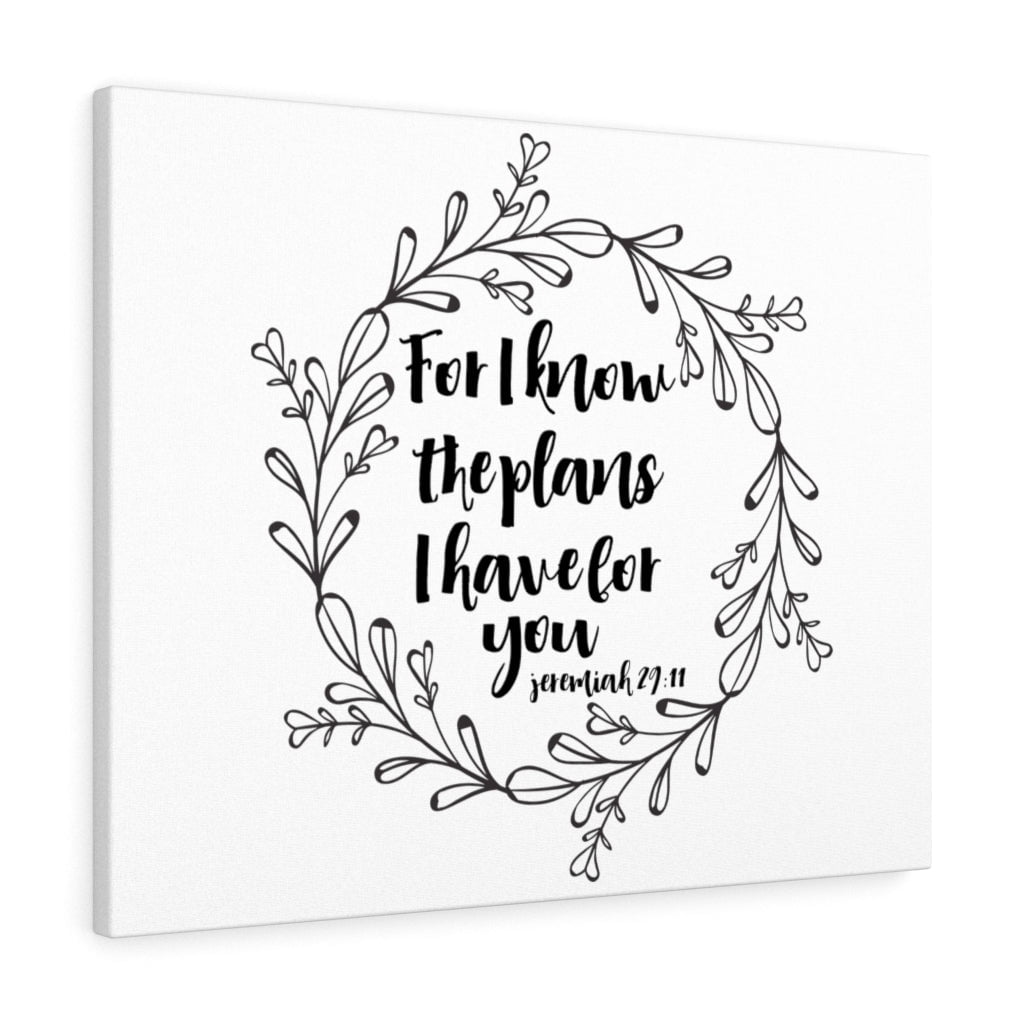 Scripture Walls Jeremiah 29:11 Plans I Have For You White Wreath Bible ...