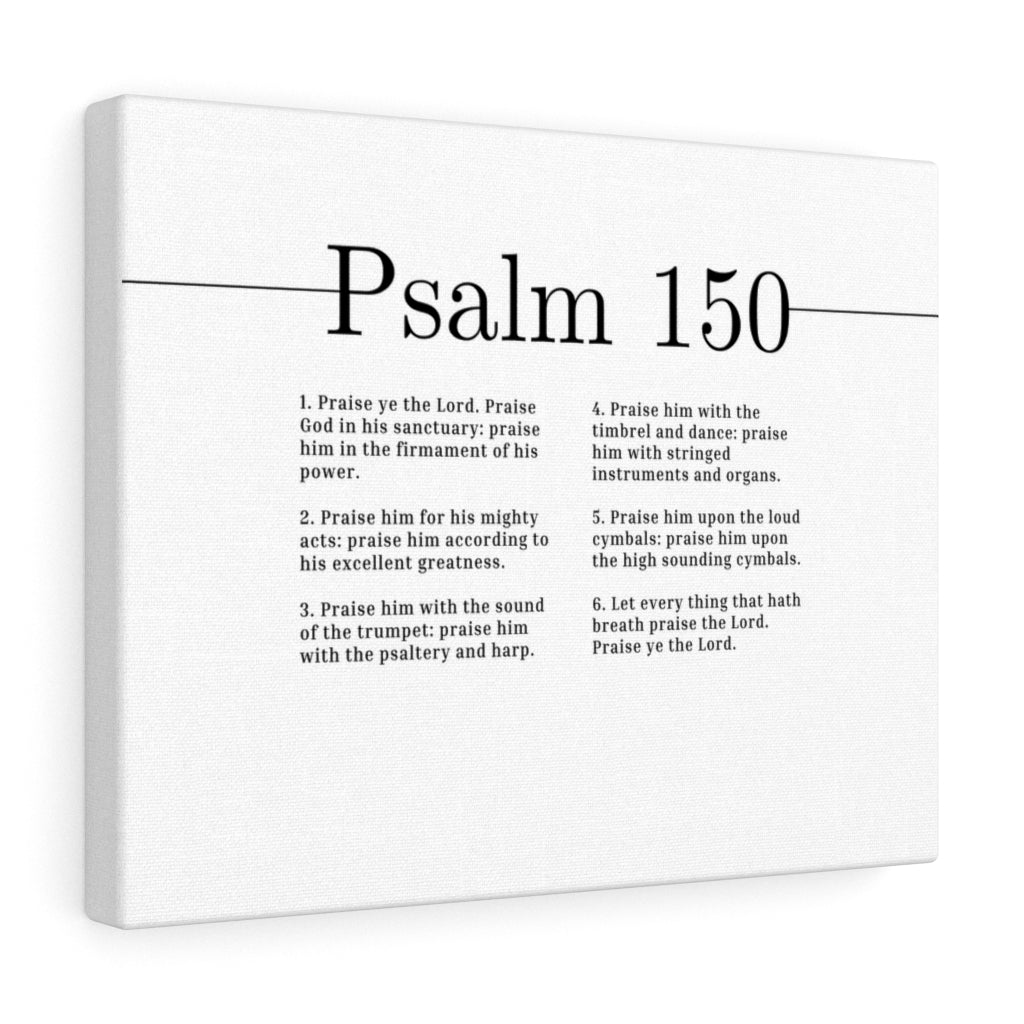 Scripture Walls Praise Ye The Lord Psalm 150 Bible Verse Canvas Christian Wall Art Ready to Hang ...