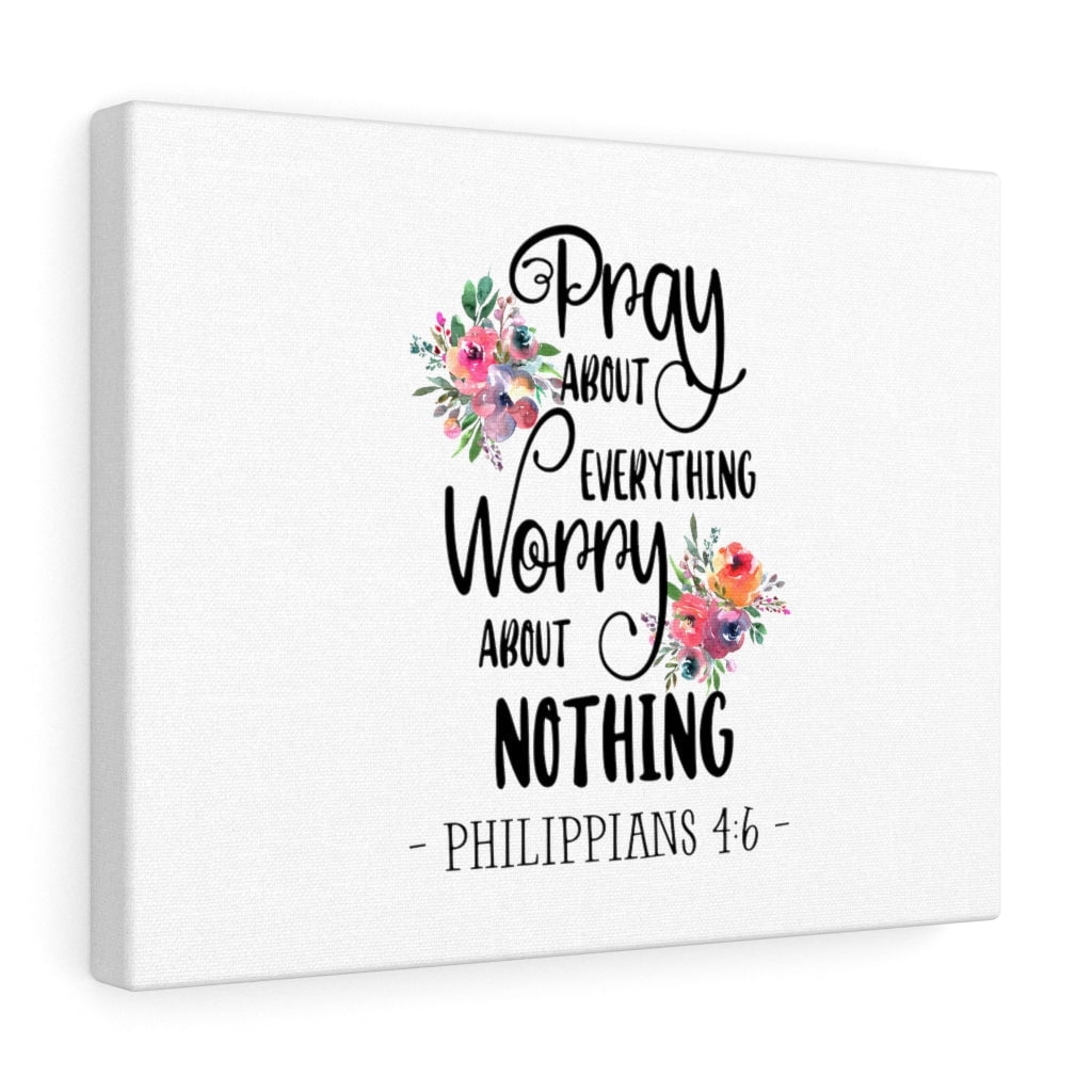 Scripture Walls Pray About Everything Flower Philippians 4:6 Bible ...