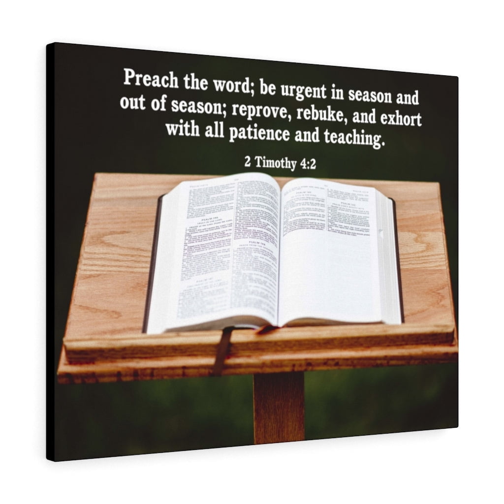 Scripture Walls Preach the Word 2 Timothy 4:2 Christian Home Decor ...