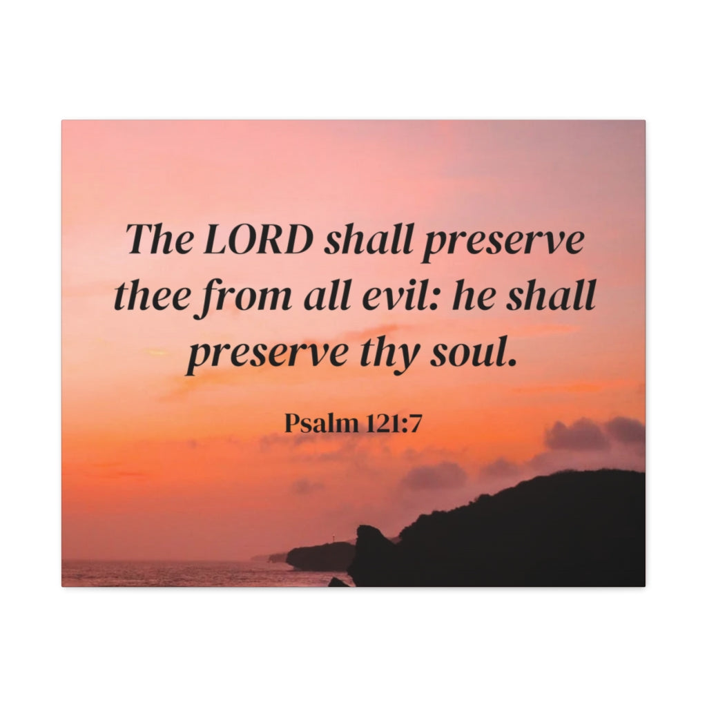 Scripture Walls Psalm 121:7 Preserve Thy Soul Bible Verse Canvas ...