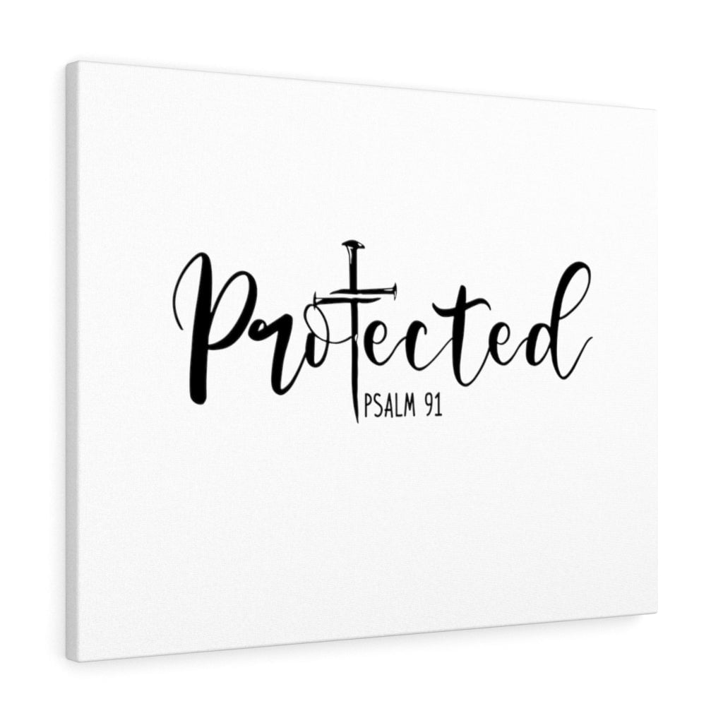 Scripture Walls Protected Cross Psalm 91 Bible Verse Canvas Christian ...