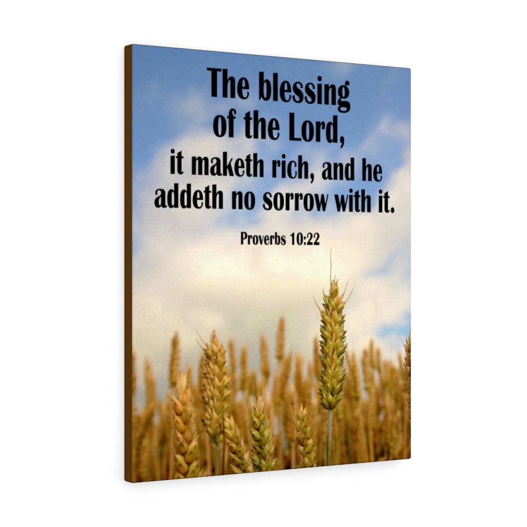 Scripture Walls Proverbs 10:22 Blessing of The Lord Bible Verse Canvas ...