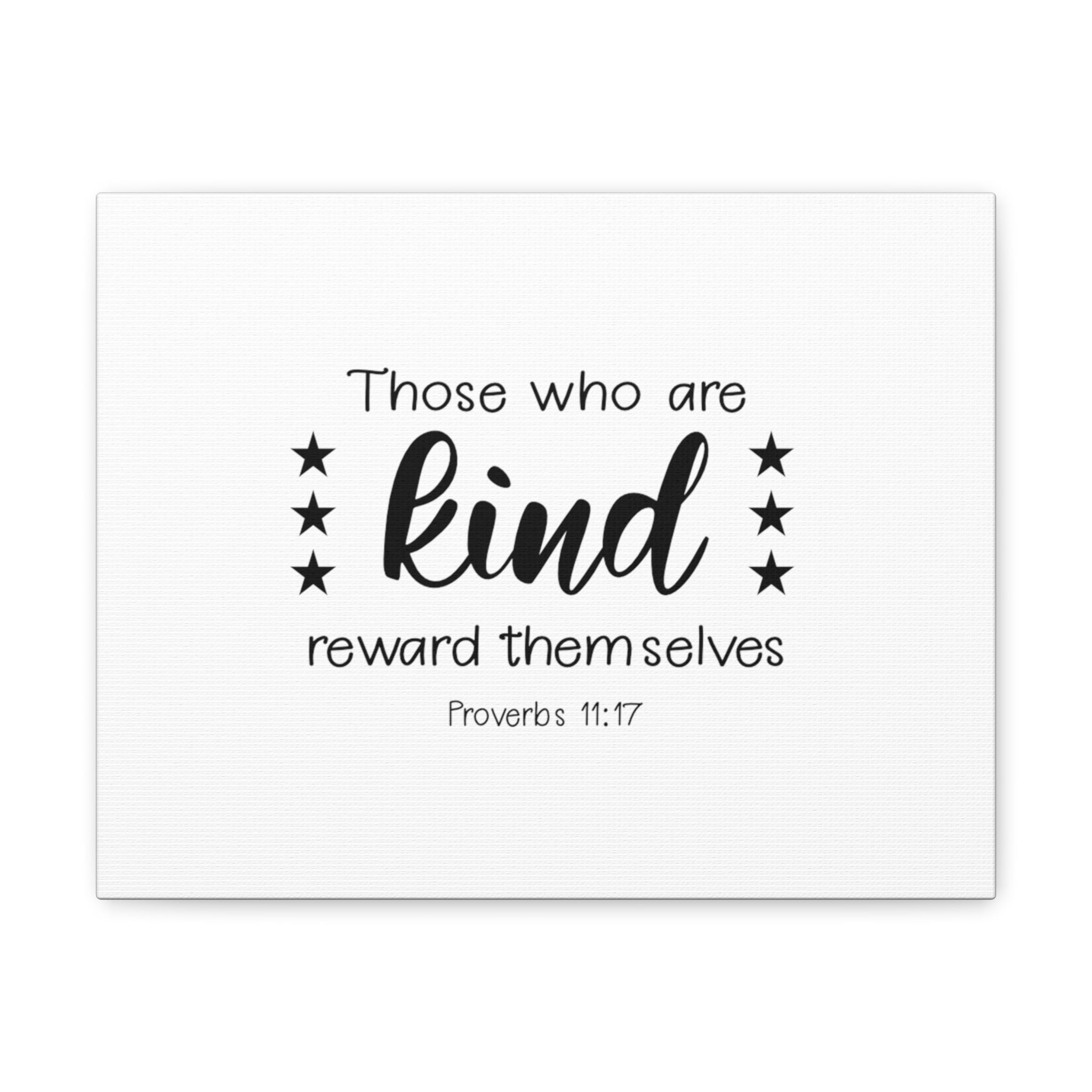 Scripture Walls Proverbs 11:17 Kind Bible Verse Canvas Christian Wall ...