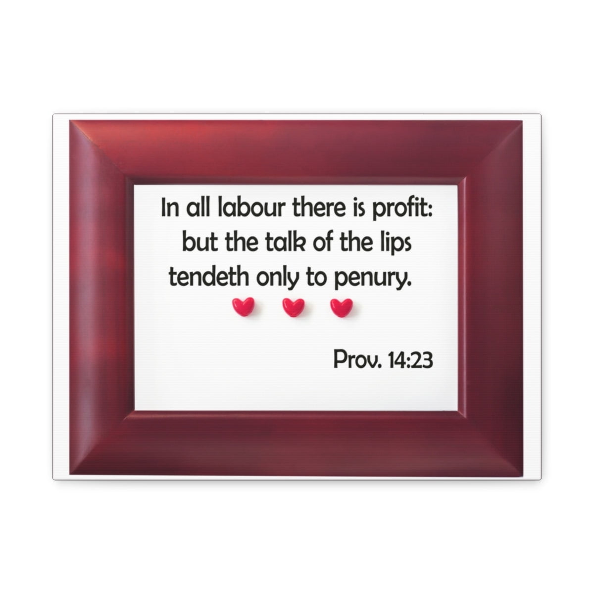 Scripture Walls Proverbs 14:23 There Is Profit Bible Verse Canvas ...