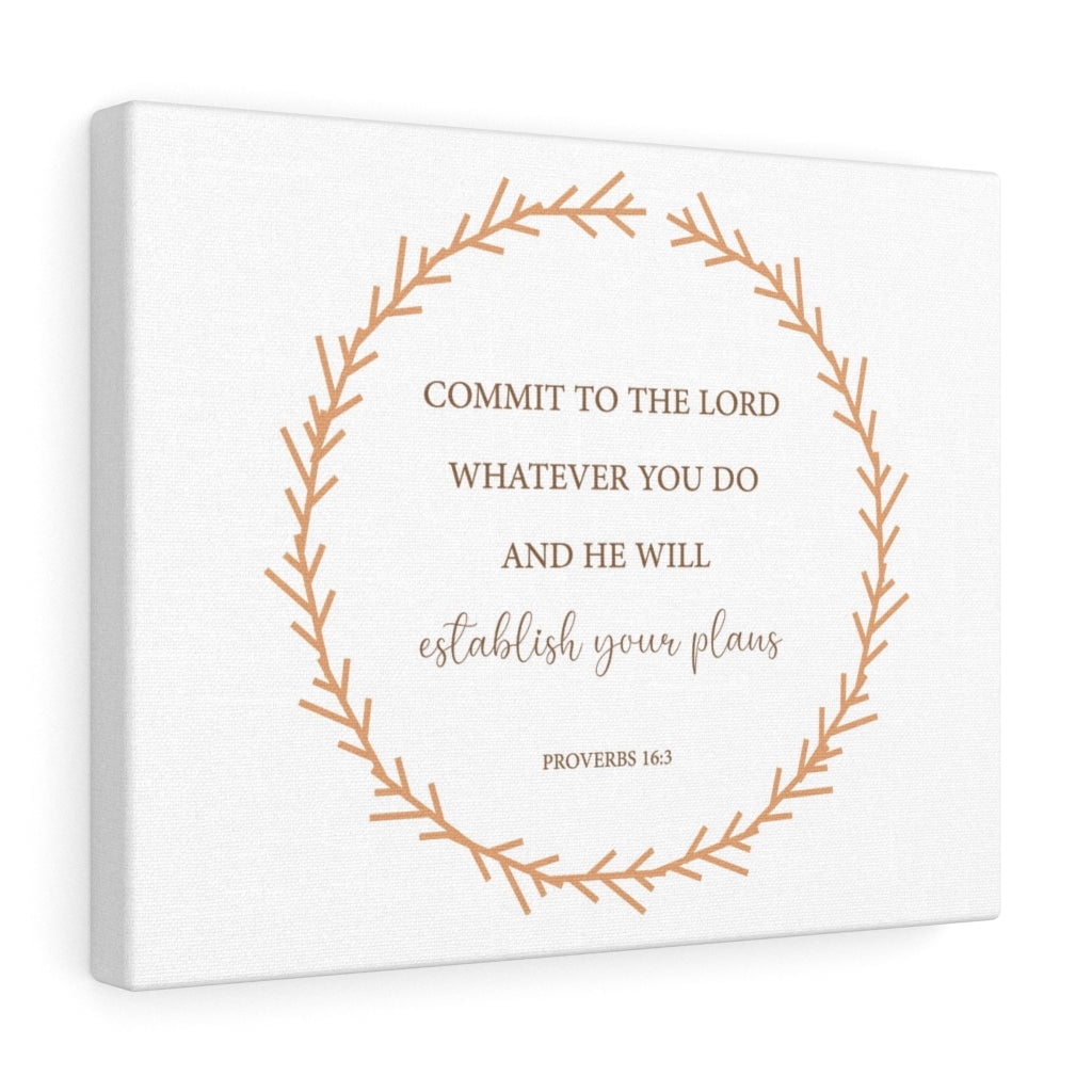 Scripture Walls Proverbs 16:3 Come To The Lord Bible Verse Canvas ...
