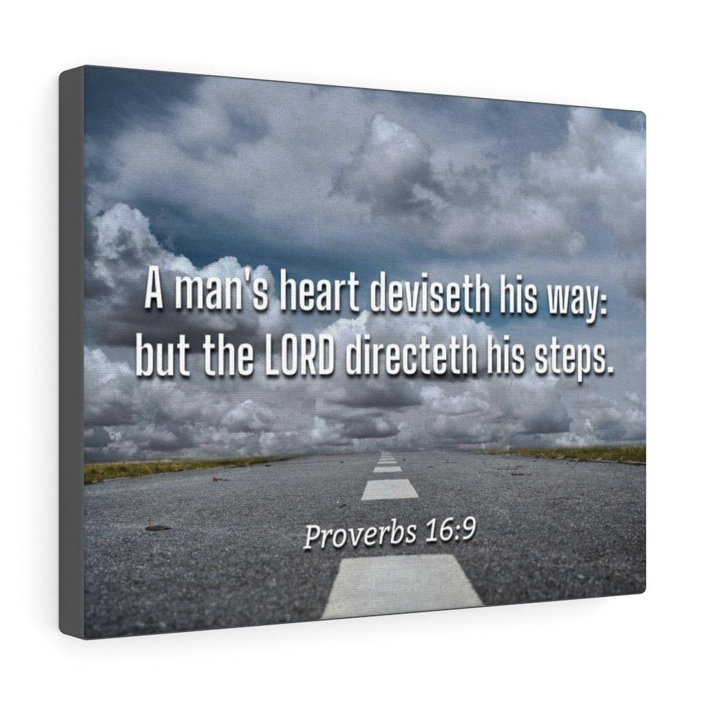 Scripture Walls Proverbs 16:9 Directeth His Steps Bible Verse Canvas ...