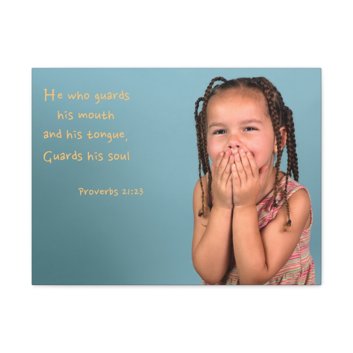 Scripture Walls Proverbs 21:23 Guards His Soul Bible Verse Canvas ...