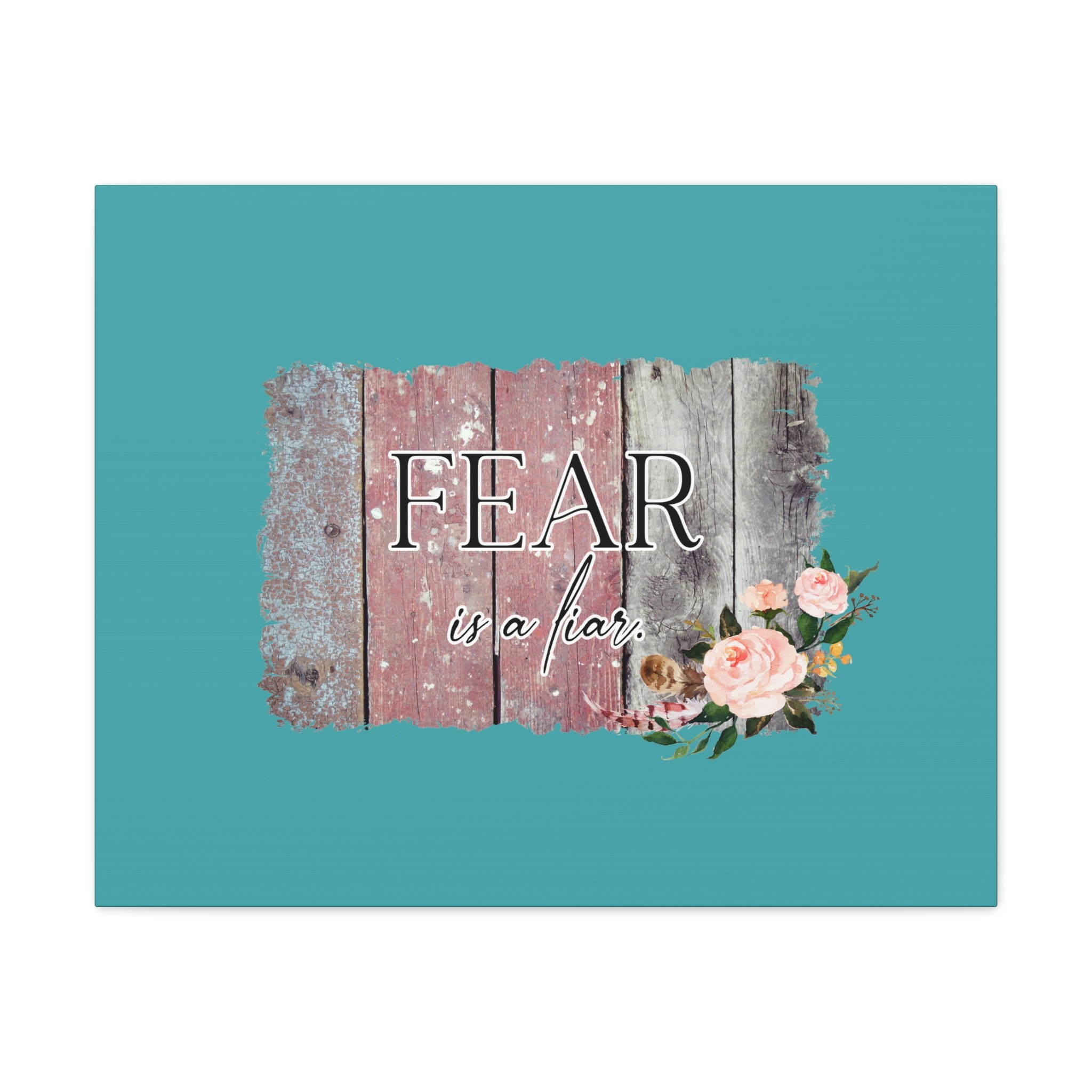 Scripture Walls Proverbs 29:25 Fear Is A Liar Pink Wood Bible Canvas ...
