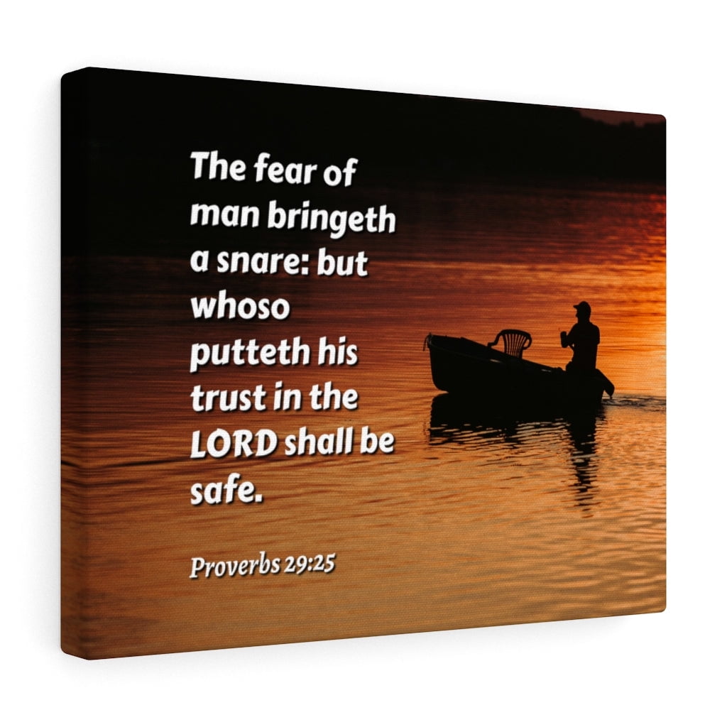 Scripture Walls Proverbs 29:25 Fear Of Man Bible Verse Canvas Christian ...
