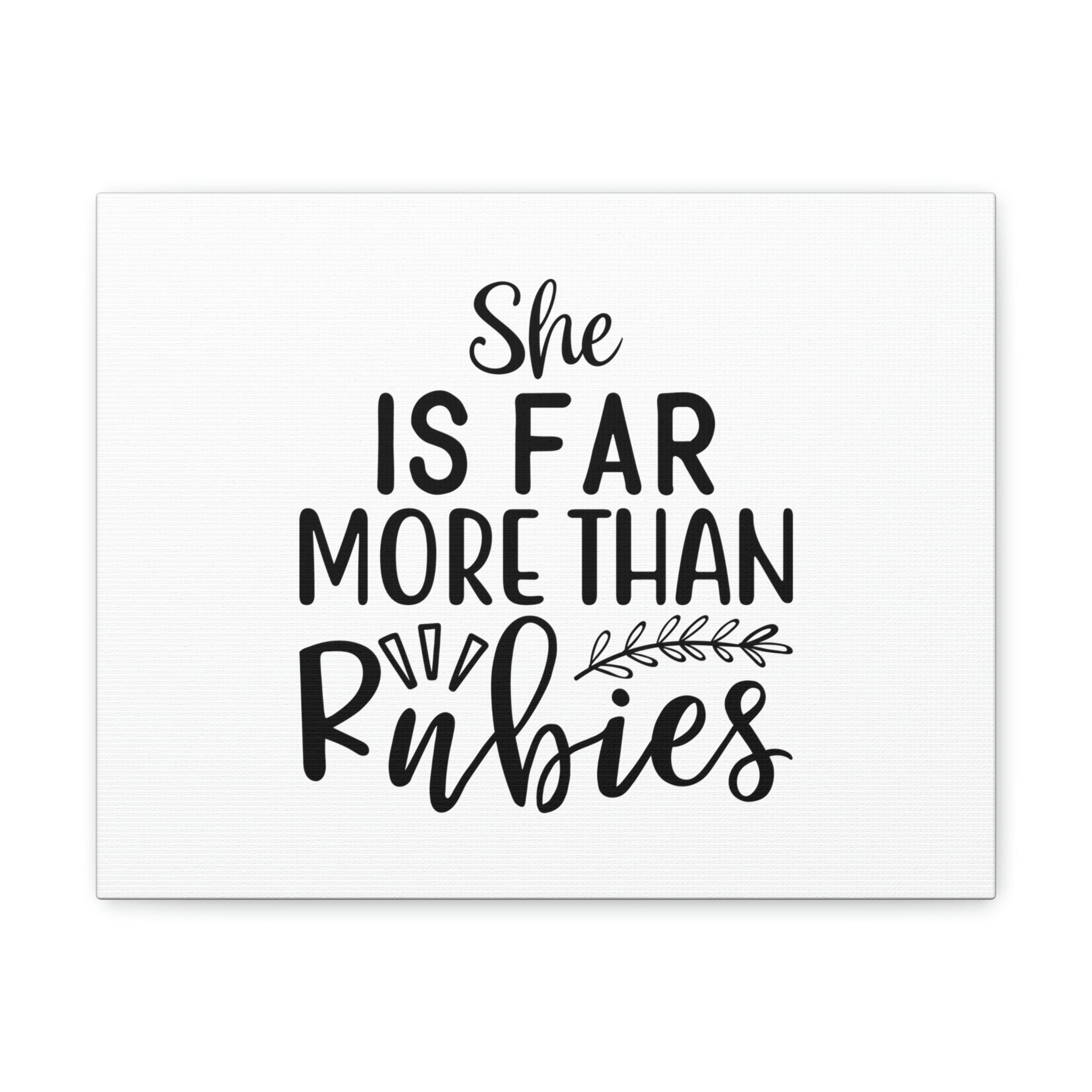 Scripture Walls Proverbs 3:15 Far More Leaves Bible Verse Canvas ...