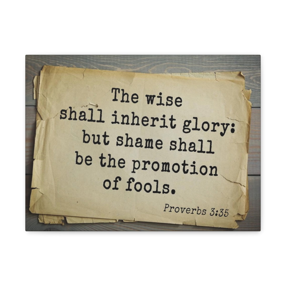 Scripture Walls Proverbs 3:35 Shall Inherit Glory Bible Verse Canvas ...