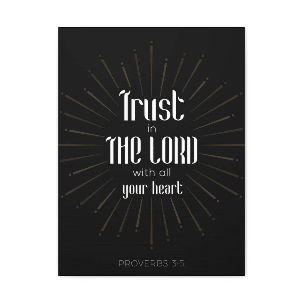 Scripture Walls Proverbs 3:5 Trust In The Lord Bible Verse Canvas ...