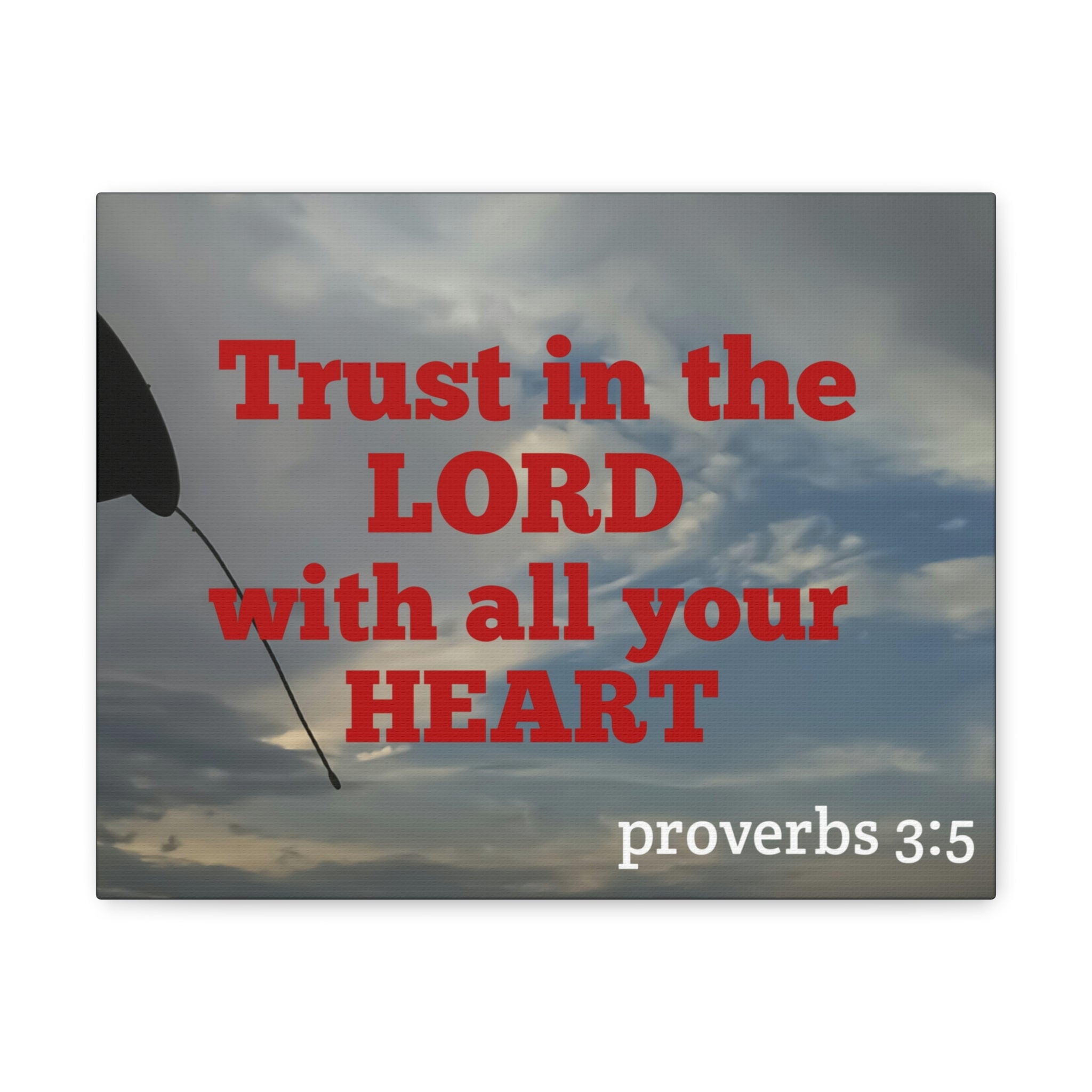 Scripture Walls Proverbs 3:5 With All Your Heart Bible Verse Canvas ...