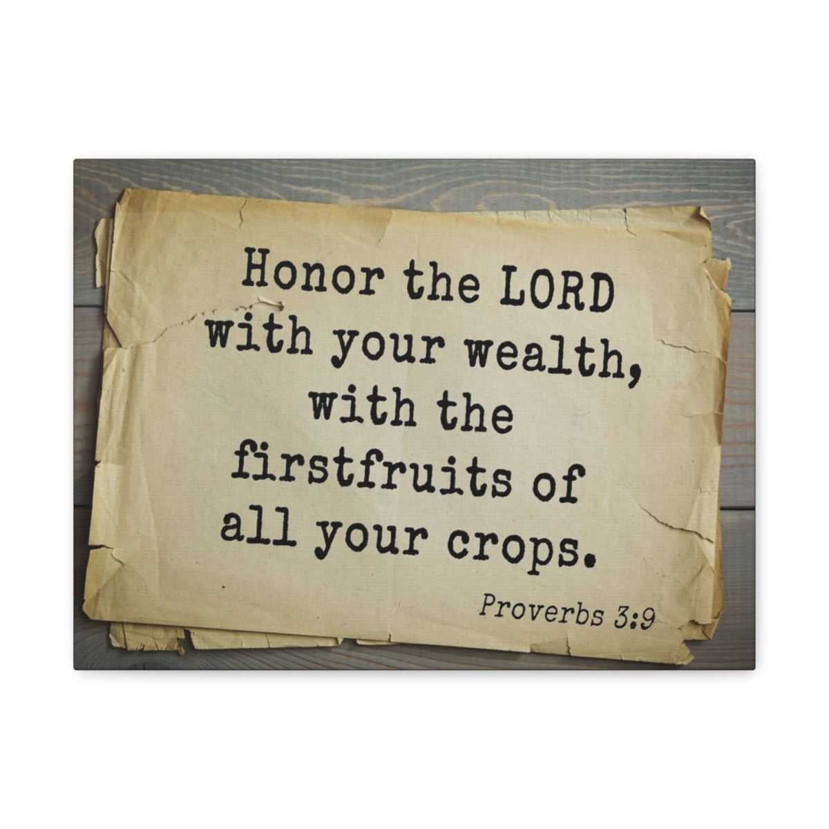 Scripture Walls Proverbs 3:9 Honor The Lord Bible Verse Canvas ...