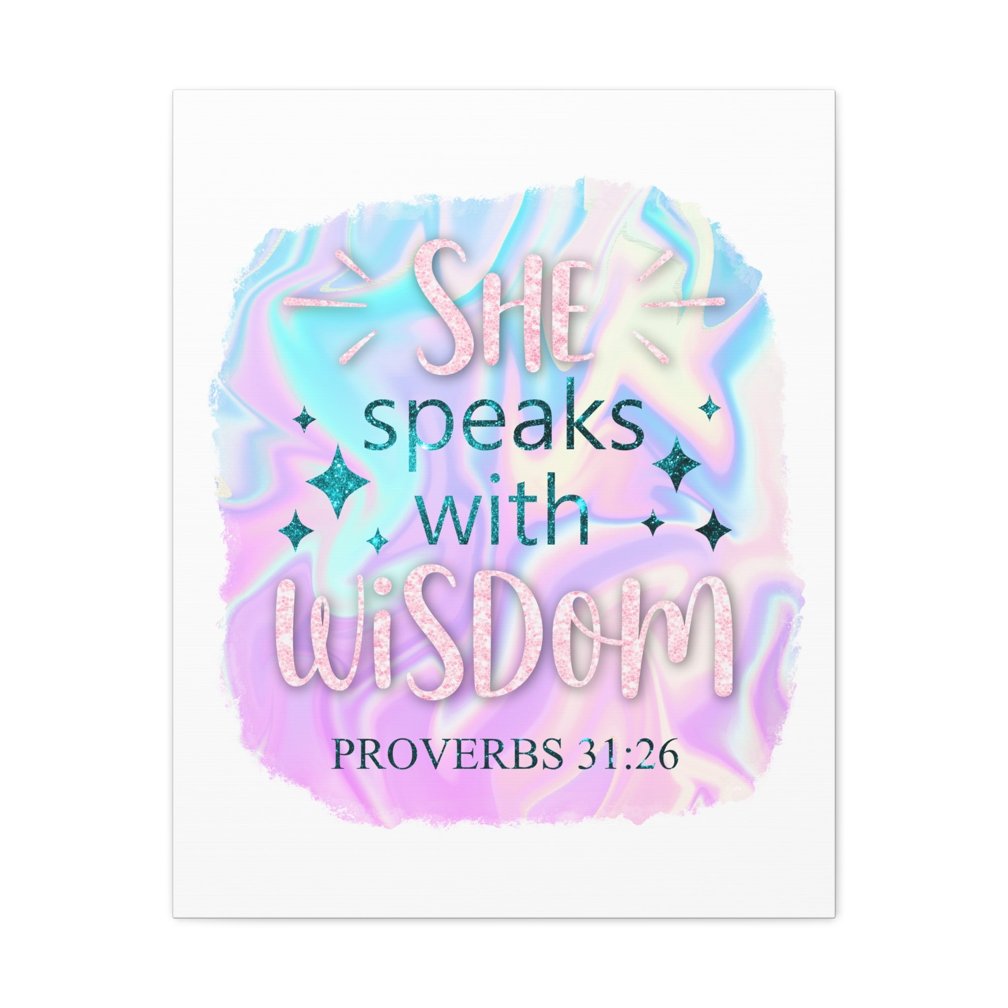 Scripture Walls Proverbs 31:26 She Speaks With Wisdom Pink Bible Verse ...