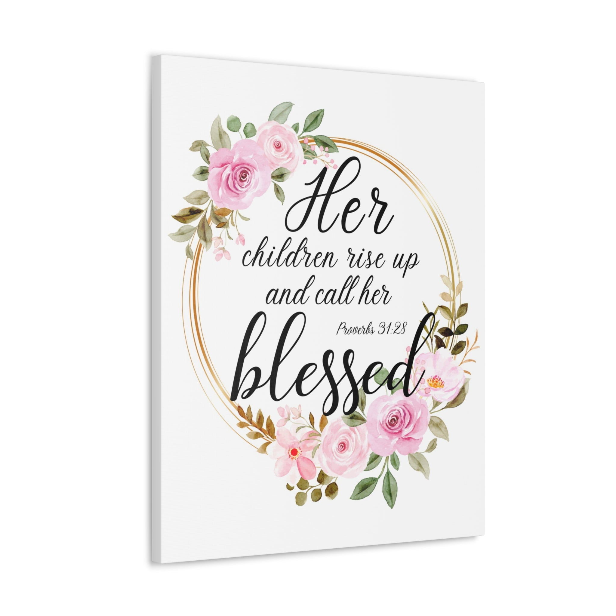Scripture Walls Proverbs 31:28 She is Blessed Bible Verse Canvas ...