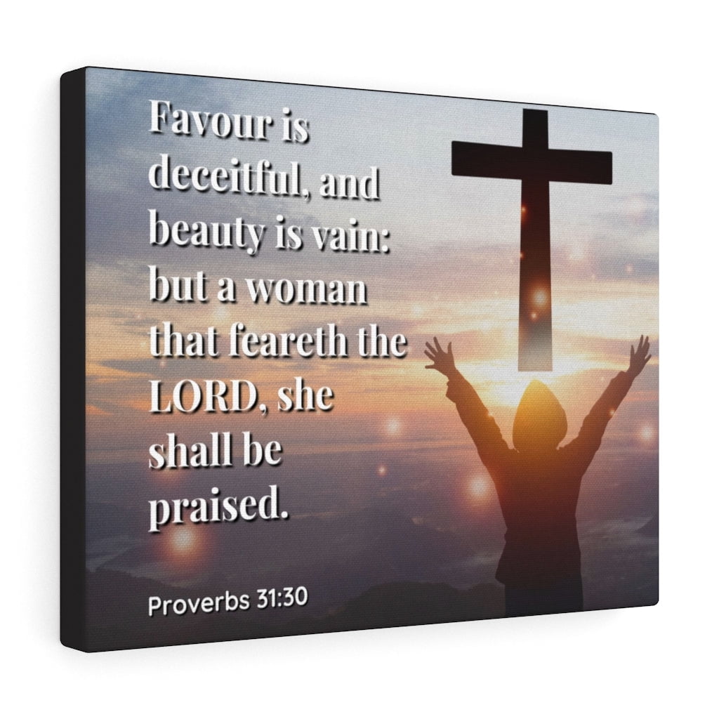 Scripture Walls Proverbs 31:30 Fear The Lord Bible Verse Canvas ...