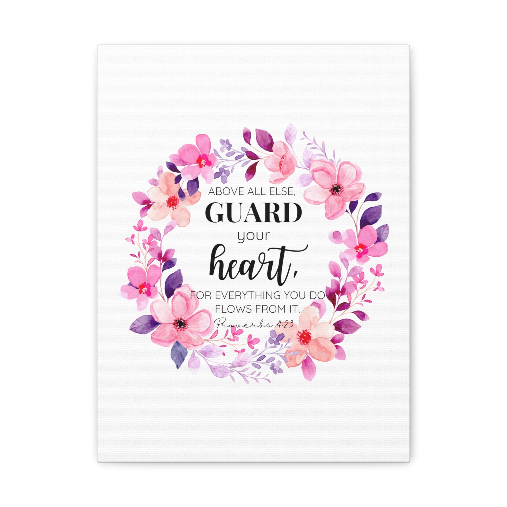 Scripture Walls Proverbs 4:23 Guard Your Heart Bible Verse Canvas ...
