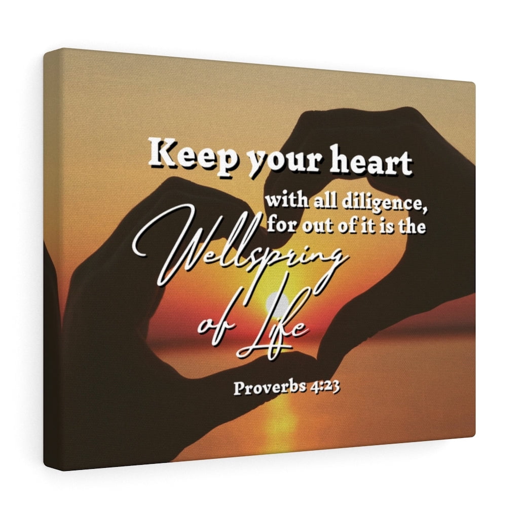 Scripture Walls Proverbs 4:23 Keep Your Heart Bible Verse Canvas ...