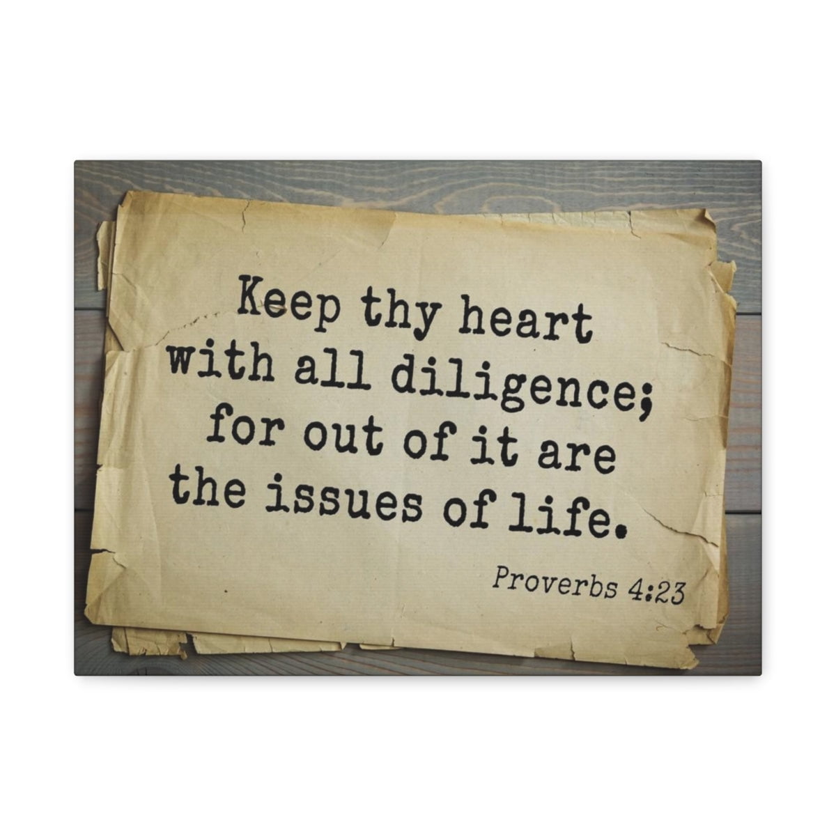 Scripture Walls Proverbs 4:23 With All Diligence Bible Verse Canvas ...