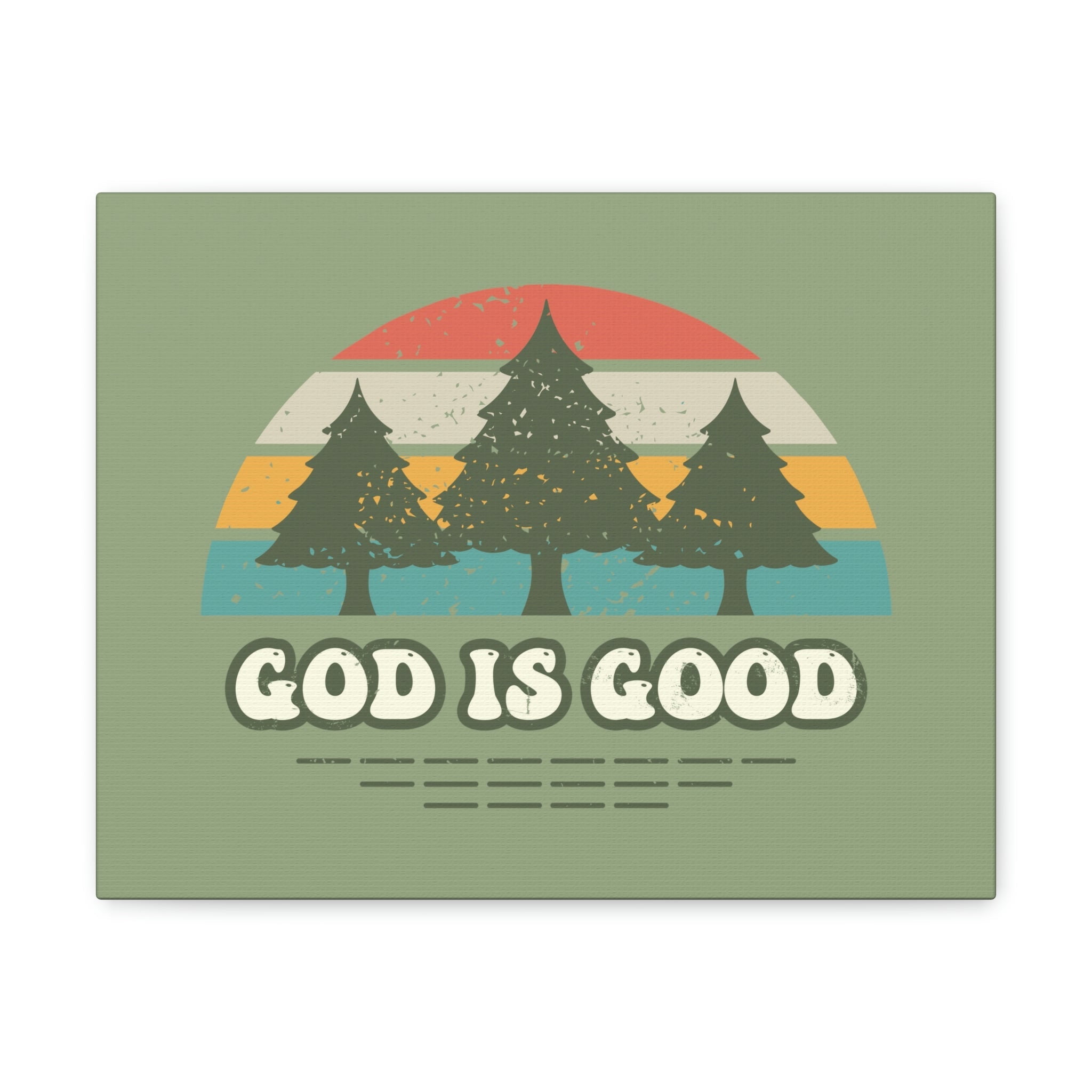 Scripture Walls Psalm 100:5 God Is Good Three Trees Christian Wall Art ...