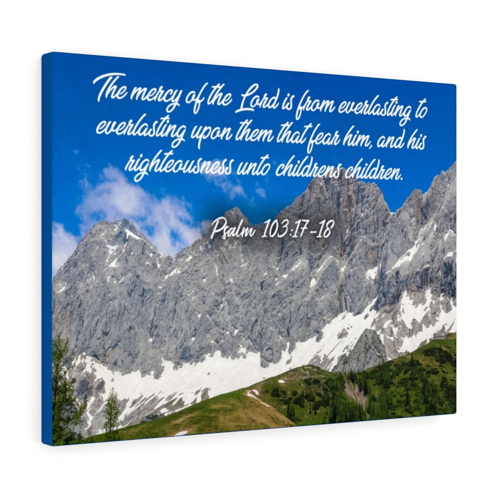 Scripture Walls Psalm 103:17-18 The Mercy of The Lord Bible Verse ...