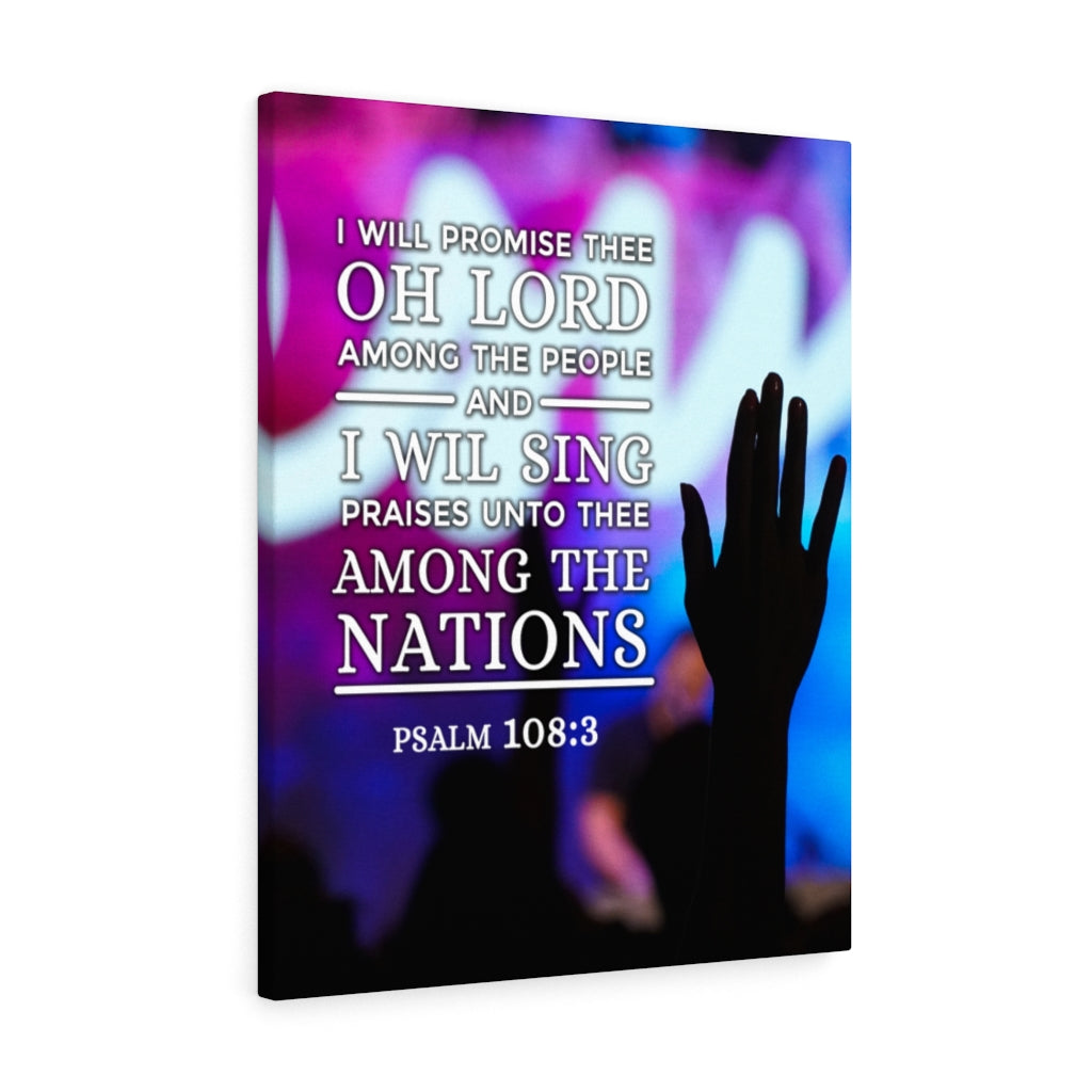 Scripture Walls Psalm 108:3 Among The Nations Bible Verse Canvas ...