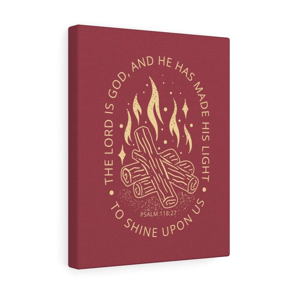 Scripture Walls Psalm 118:27 His Light Bible Verse Canvas Christian ...