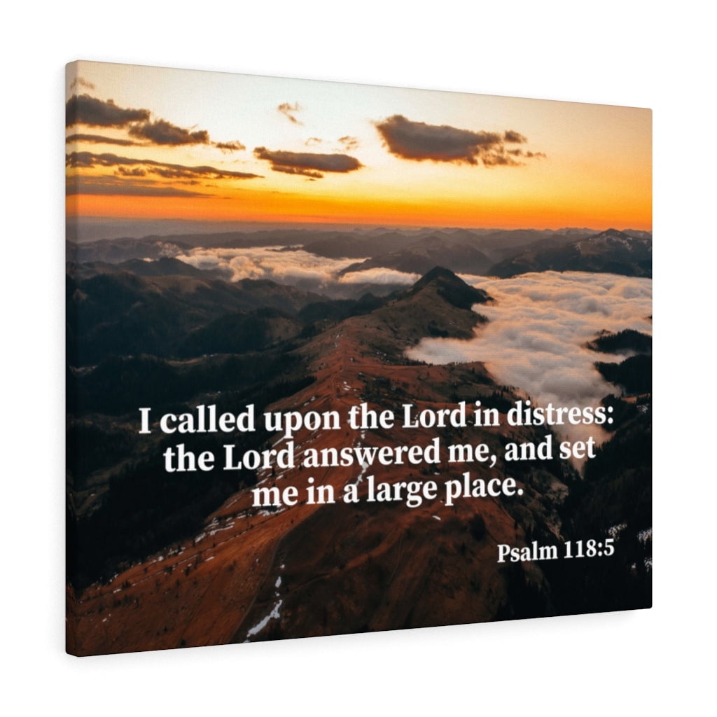 Scripture Walls Psalm 118:5 Called on the Lord Bible Verse Canvas ...