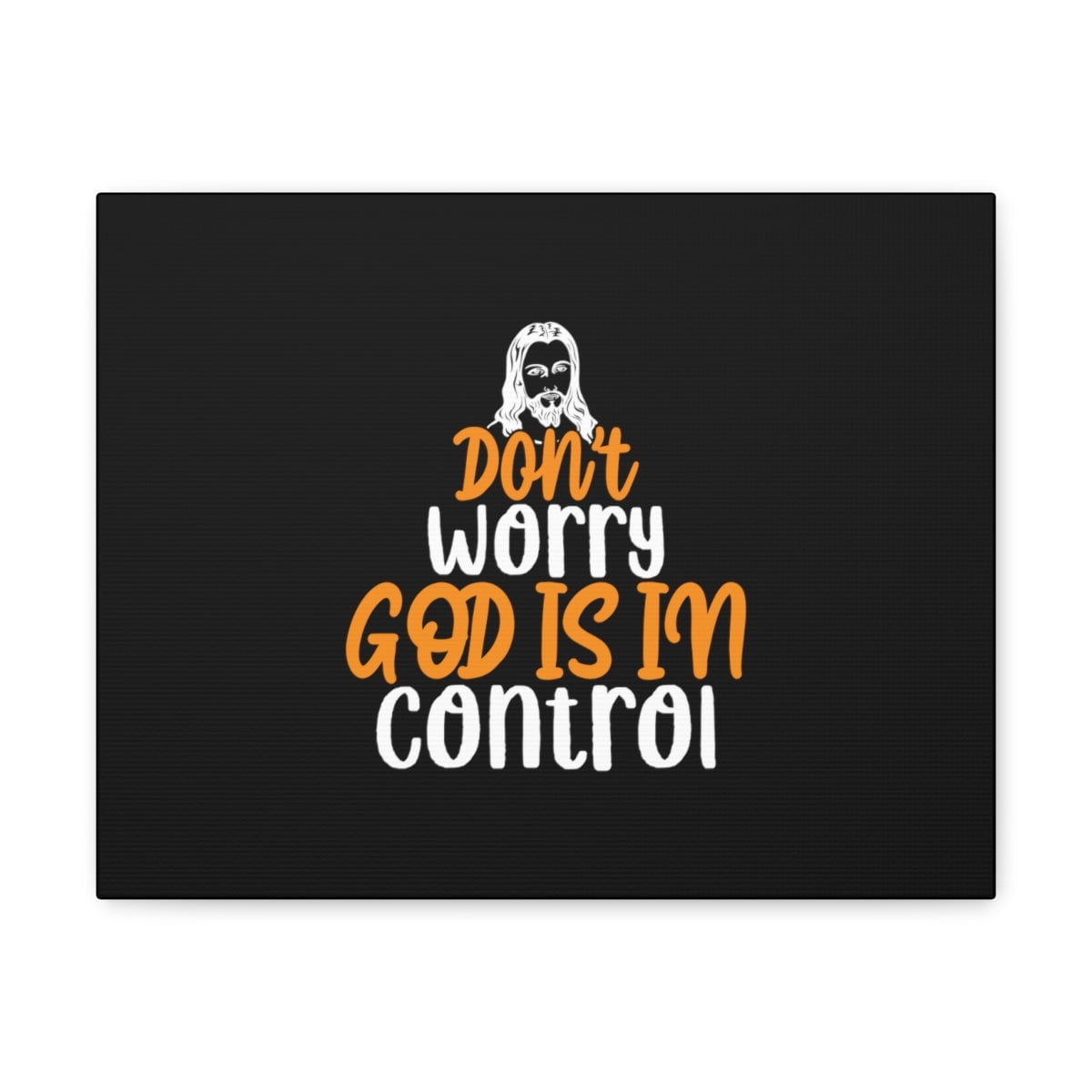 Scripture Walls Psalm 118:6 God Is In Control Black Christian Wall Art ...