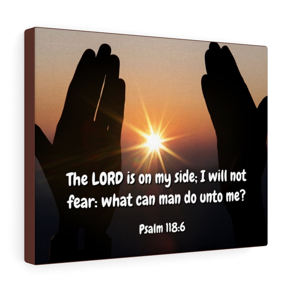 Scripture Walls Psalm 118:6 God Is On My Side Bible Verse Canvas ...