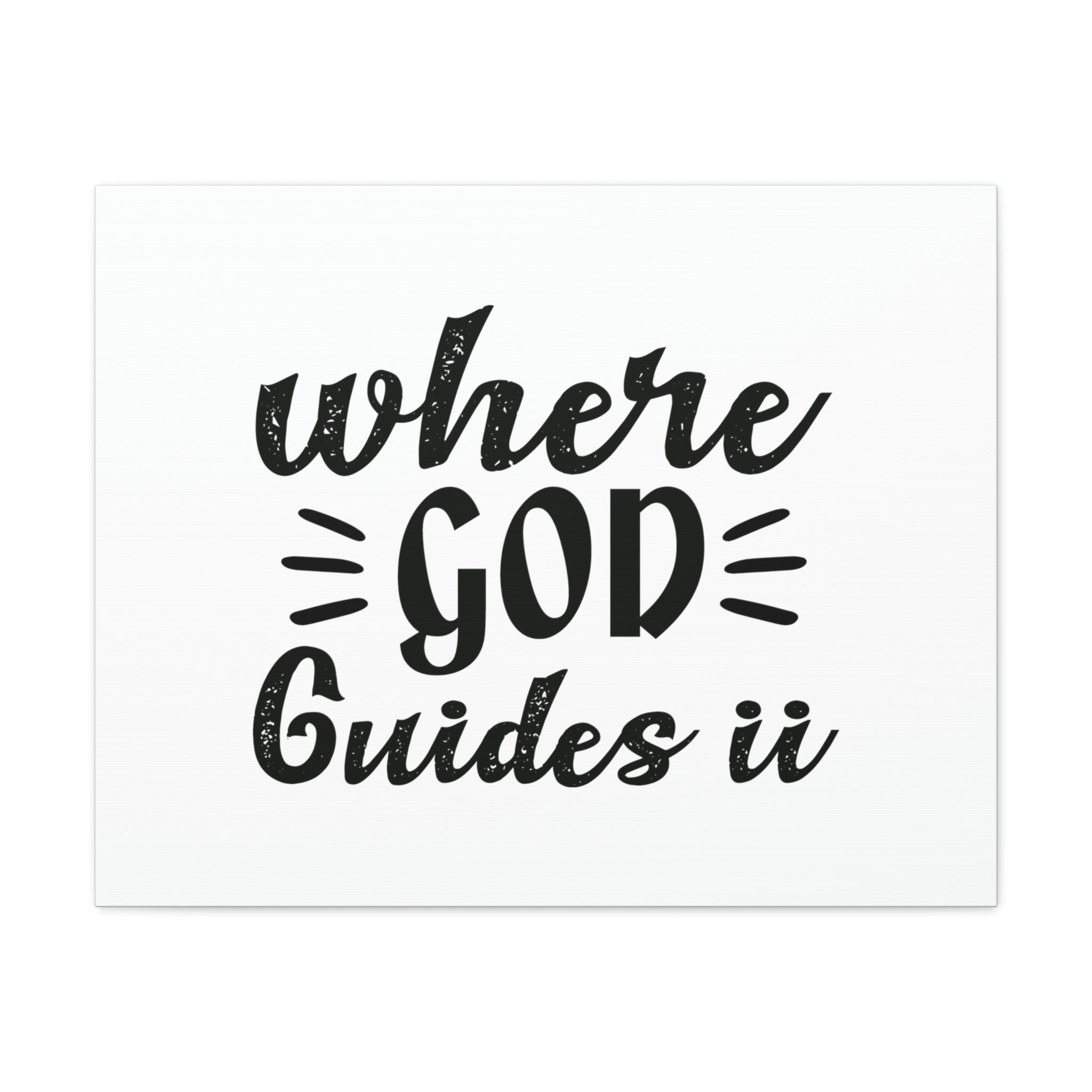 Scripture Walls Psalm 119:105 Where God Guides U Bible Verse Canvas ...