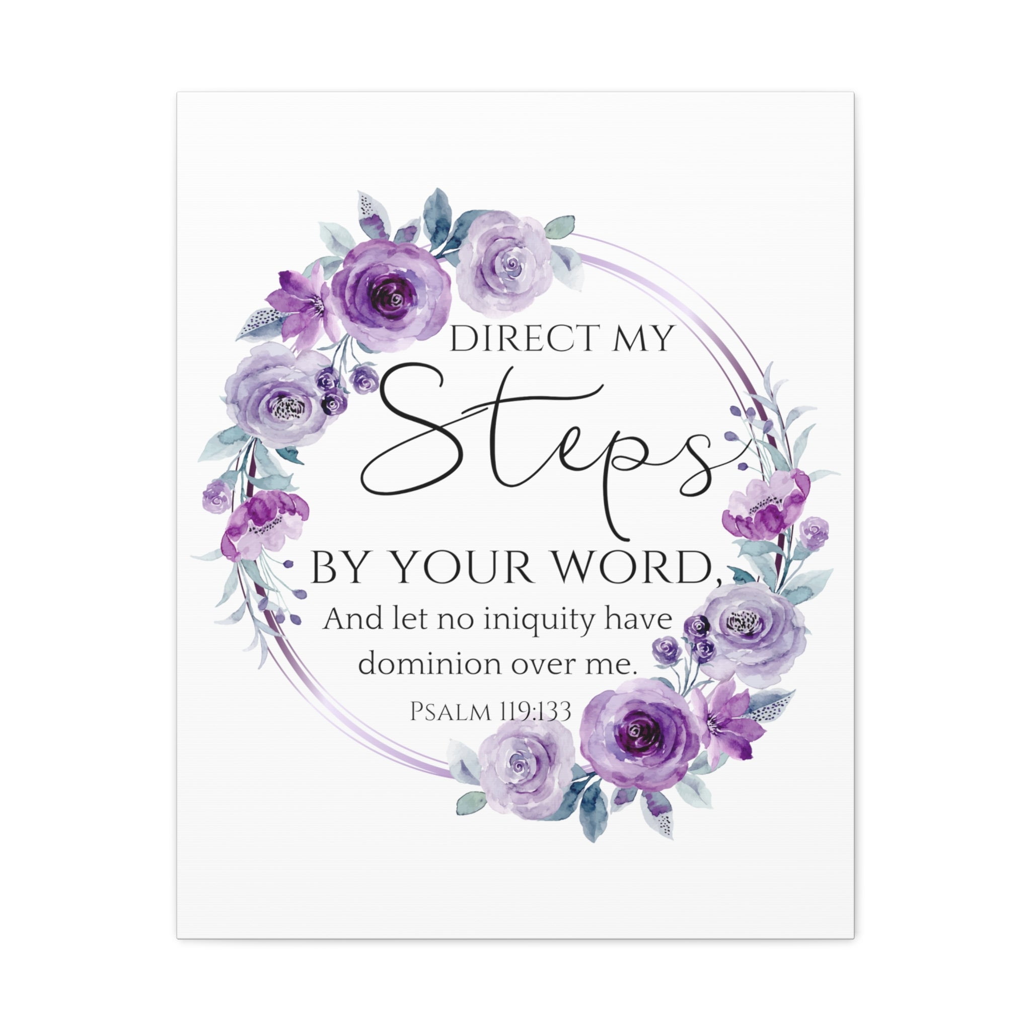 Scripture Walls Psalm 119:133 Direct My Steps Bible Verse Canvas ...