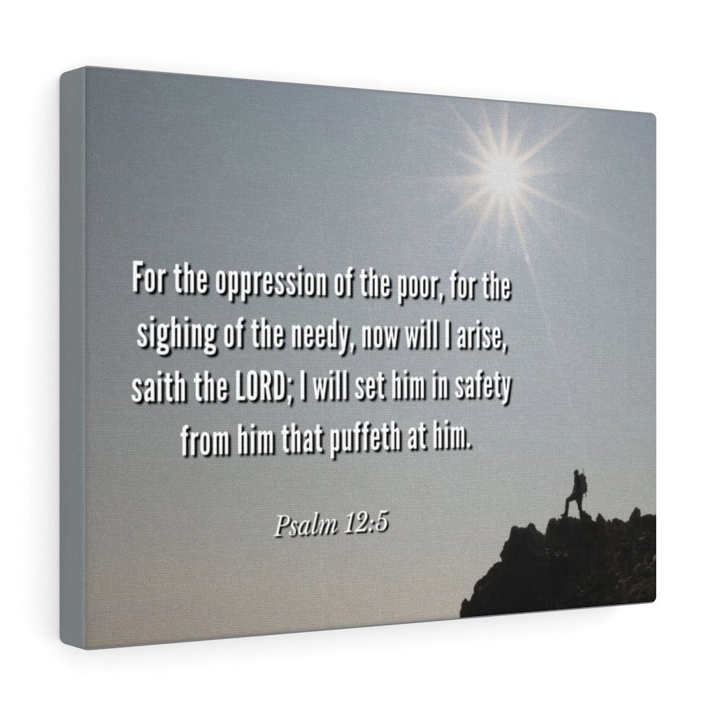 Scripture Walls Psalm 12:5 Oppression Of The Poor Bible Verse Canvas ...