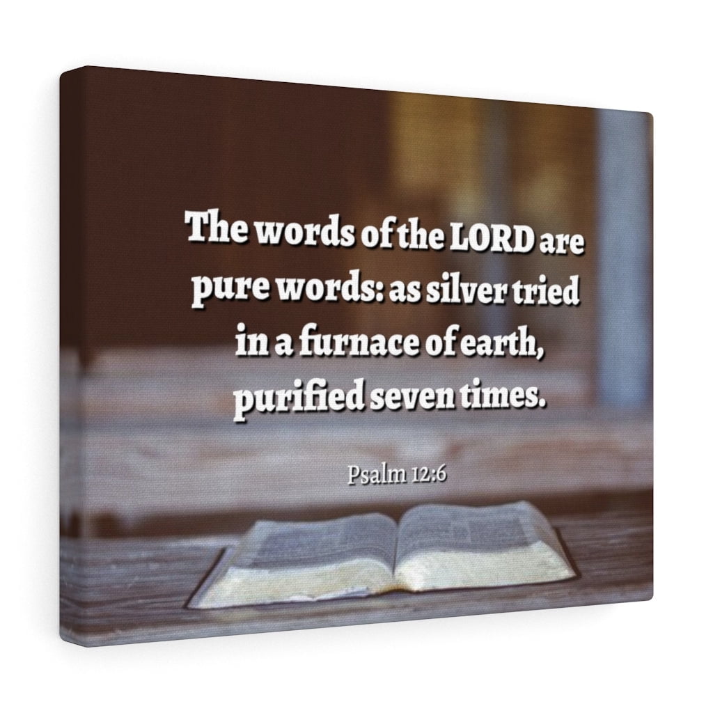 Scripture Walls Psalm 12:6 Pure Words Bible Verse Canvas Christian Wall ...
