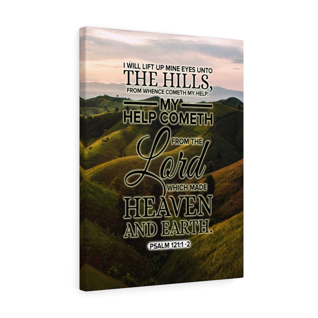 Scripture Walls Psalm 121:1-2 Heaven and Earth KJV Bible Verse Canvas ...