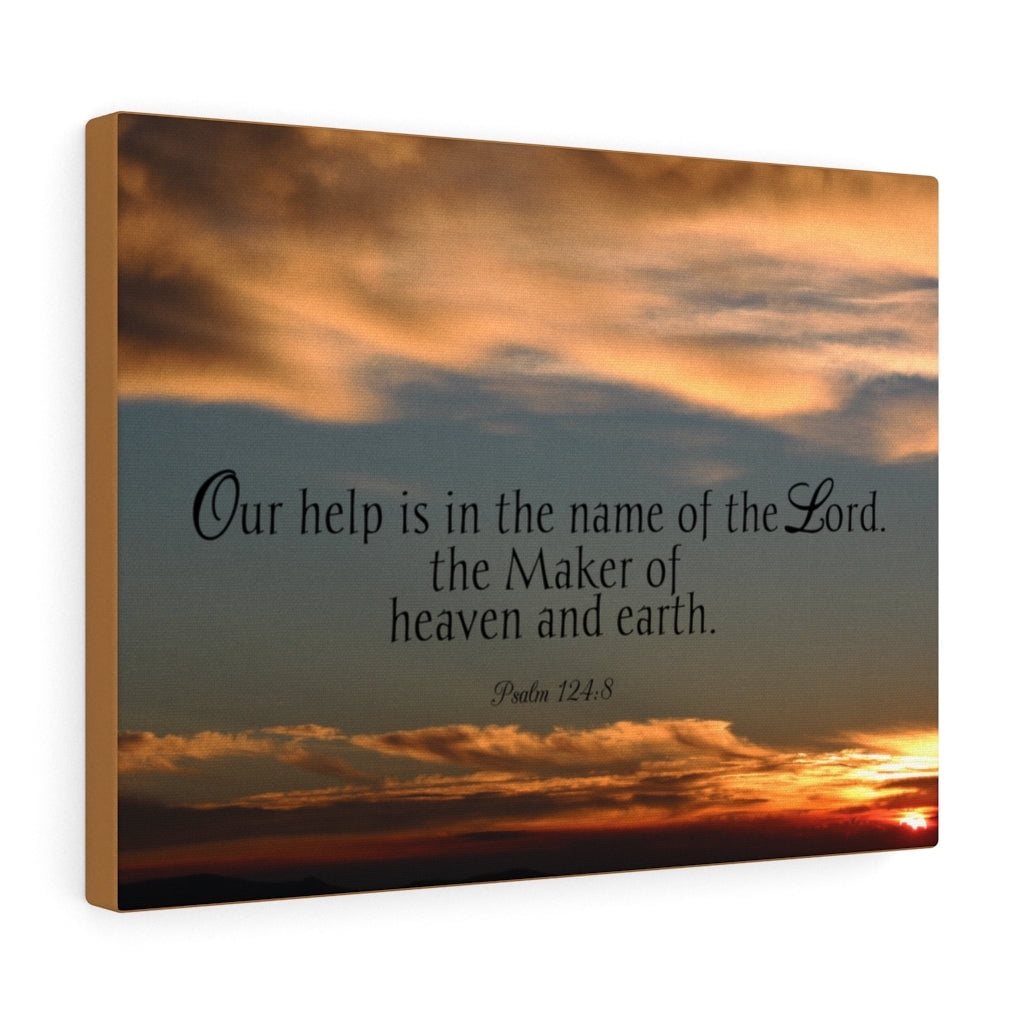 Scripture Walls Psalm 124:8 Maker Heaven And Earth Bible Verse Canvas ...