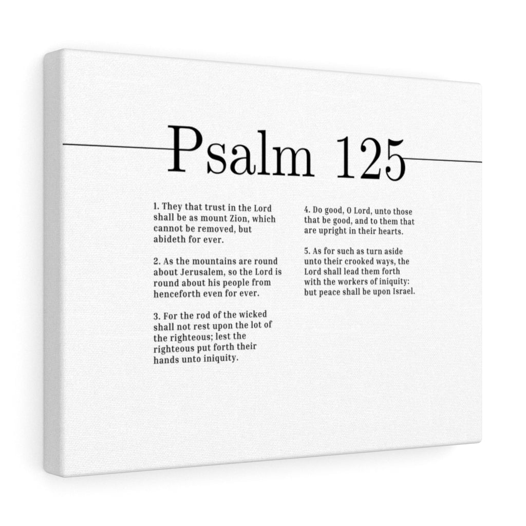 Scripture Walls Psalm 125 Do Good O Lord White Bible Chapter Canvas ...