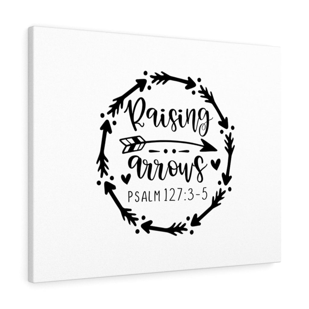 Scripture Walls Psalm 127:3-5 Raising Arrows Heart Bible Verse Canvas ...