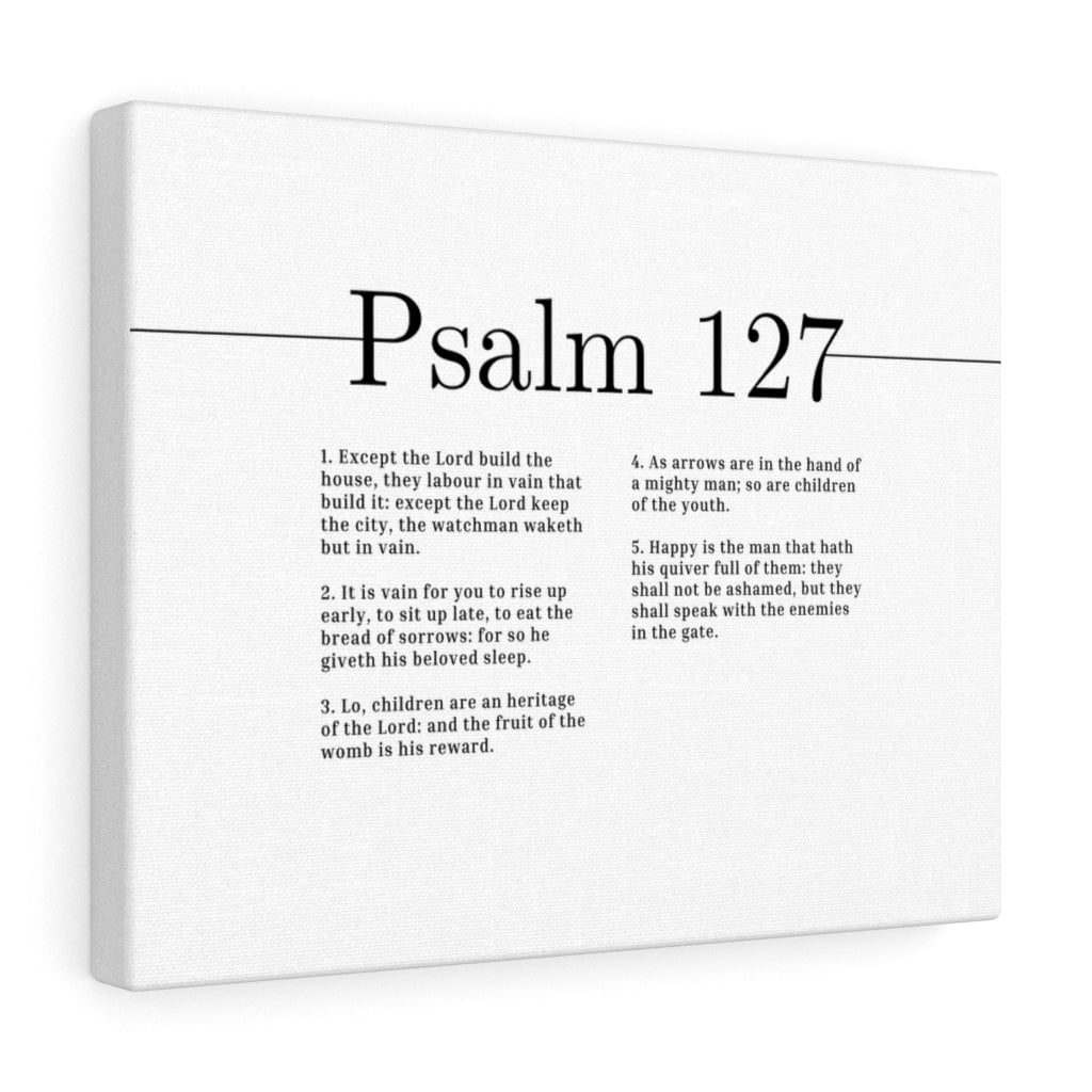 Scripture Walls Psalm 127 The Lord Build The House White Bible Chapter ...