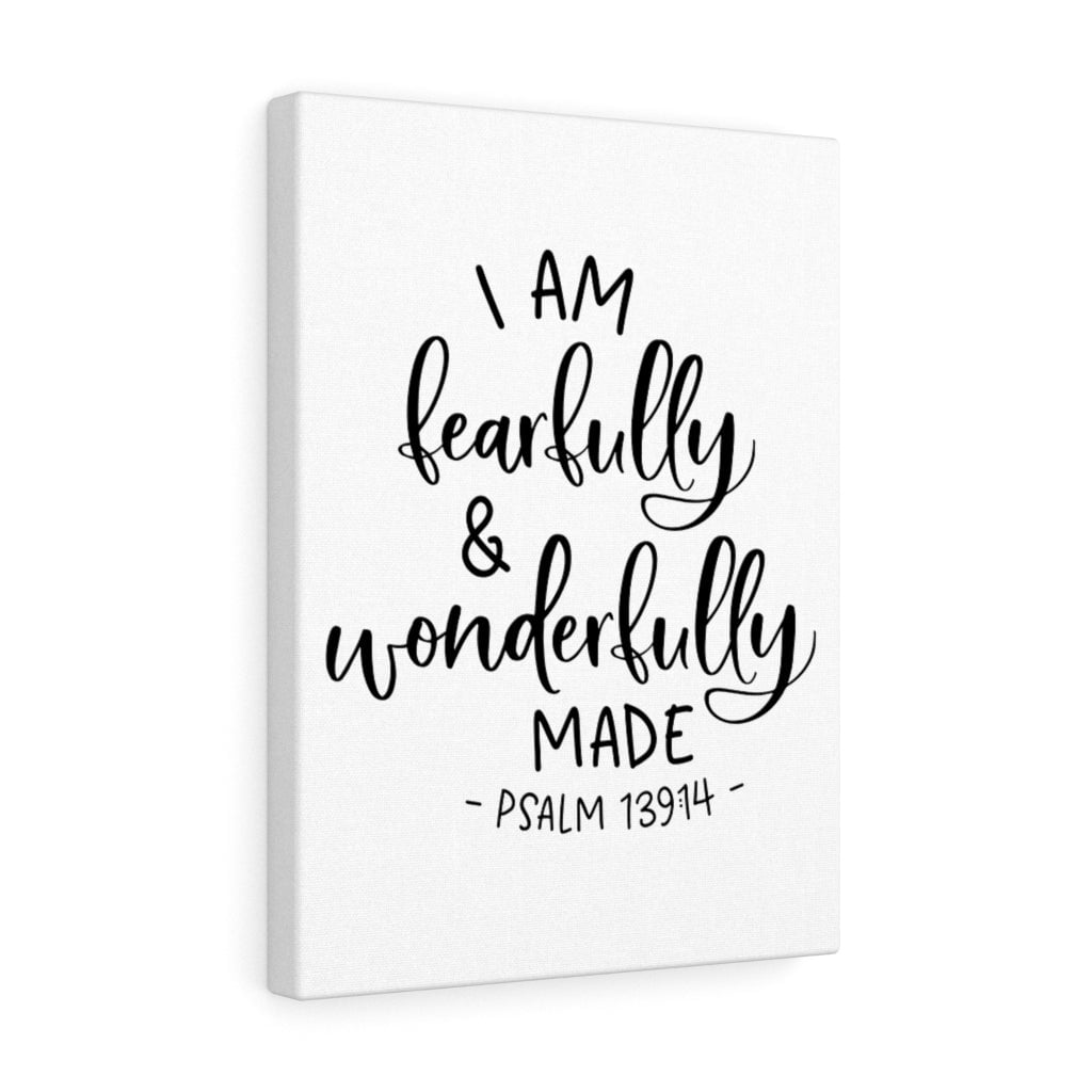 Scripture Walls Psalm 139:14 I Am Fearfully Bible Verse Canvas ...