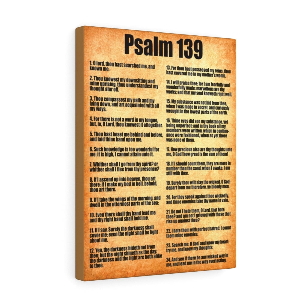 Scripture Walls Psalm 139 God With You Gold Bible Chapter Canvas ...