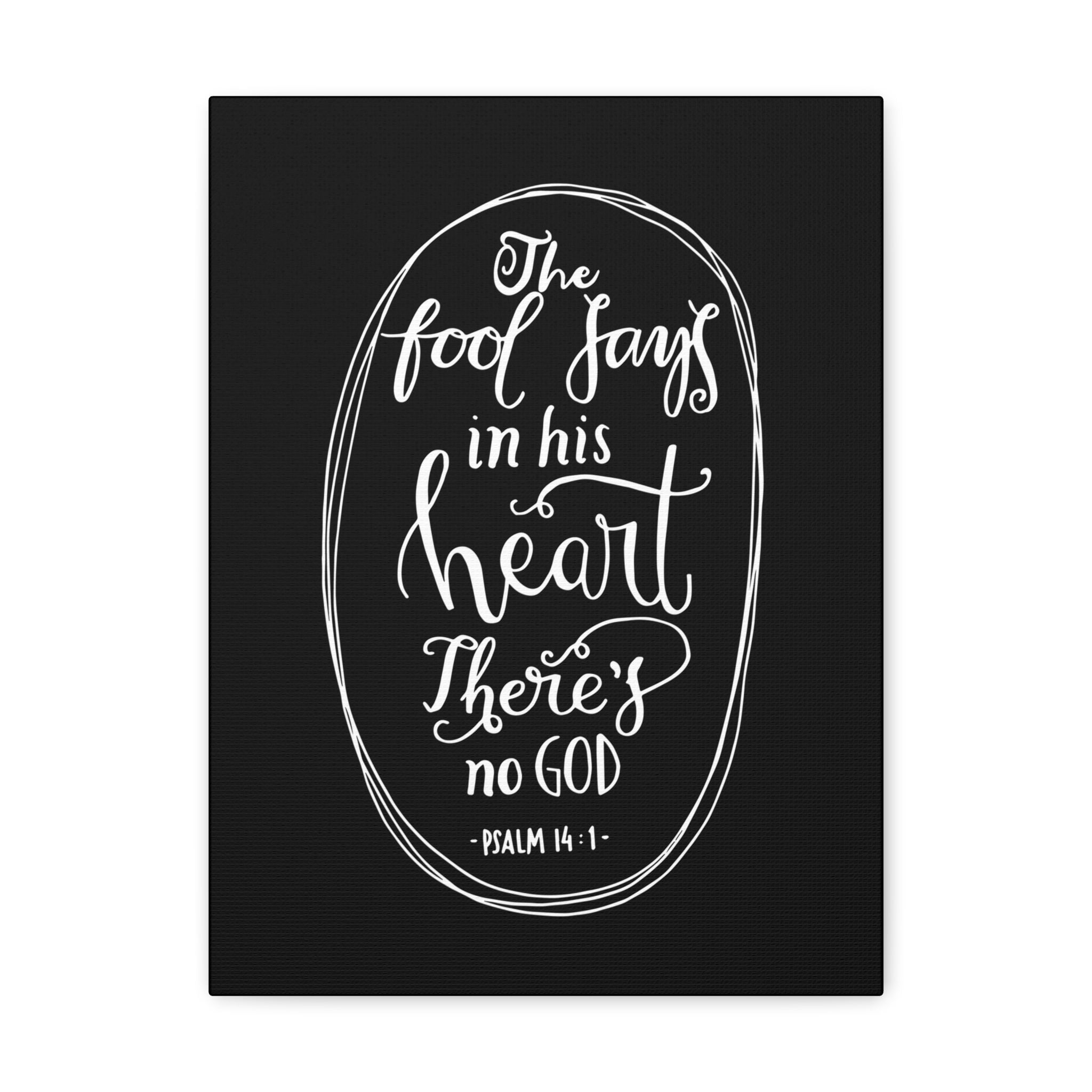 Scripture Walls Psalm 14:1 The Fool Says In His Heart Christian Wall ...