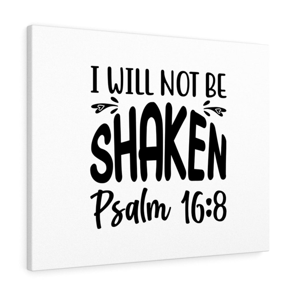 Scripture Walls Psalm 16:8 I Will Not Be Shaken Bible Verse Canvas ...