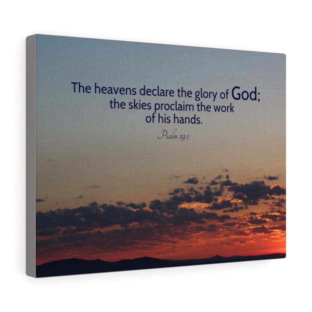 Scripture Walls Psalm 19:1 The Heavens Declare Bible Verse Canvas ...