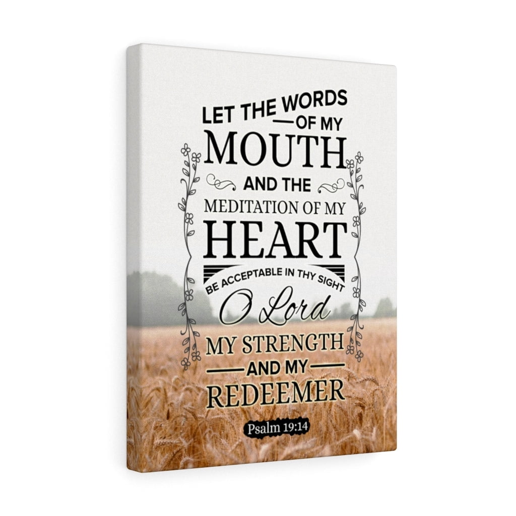 Scripture Walls Psalm 19:14 Lord My Strength Bible Verse Canvas ...